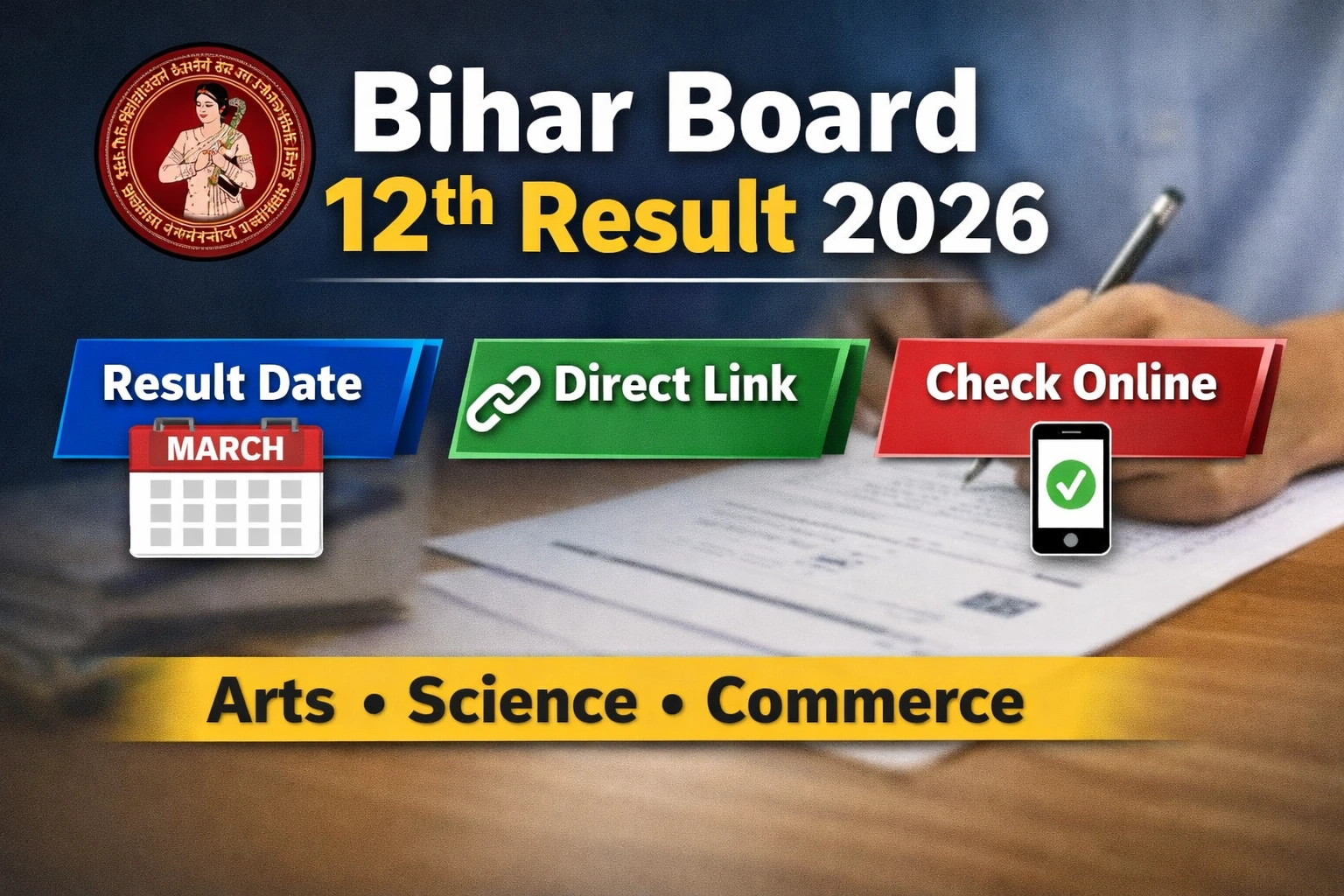 Bihar Board 12th Result 2026 (BSEB Inter Result) - Bihar Notice