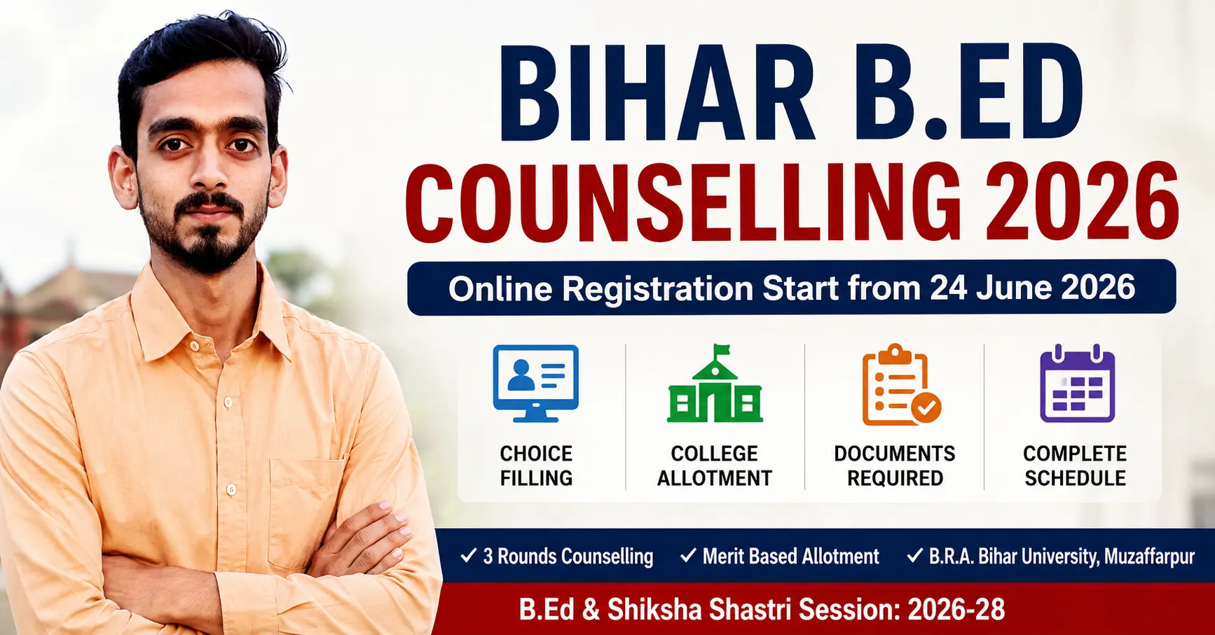 Bihar B.Ed Counselling 2026 Online Registration Start From 24 June ...